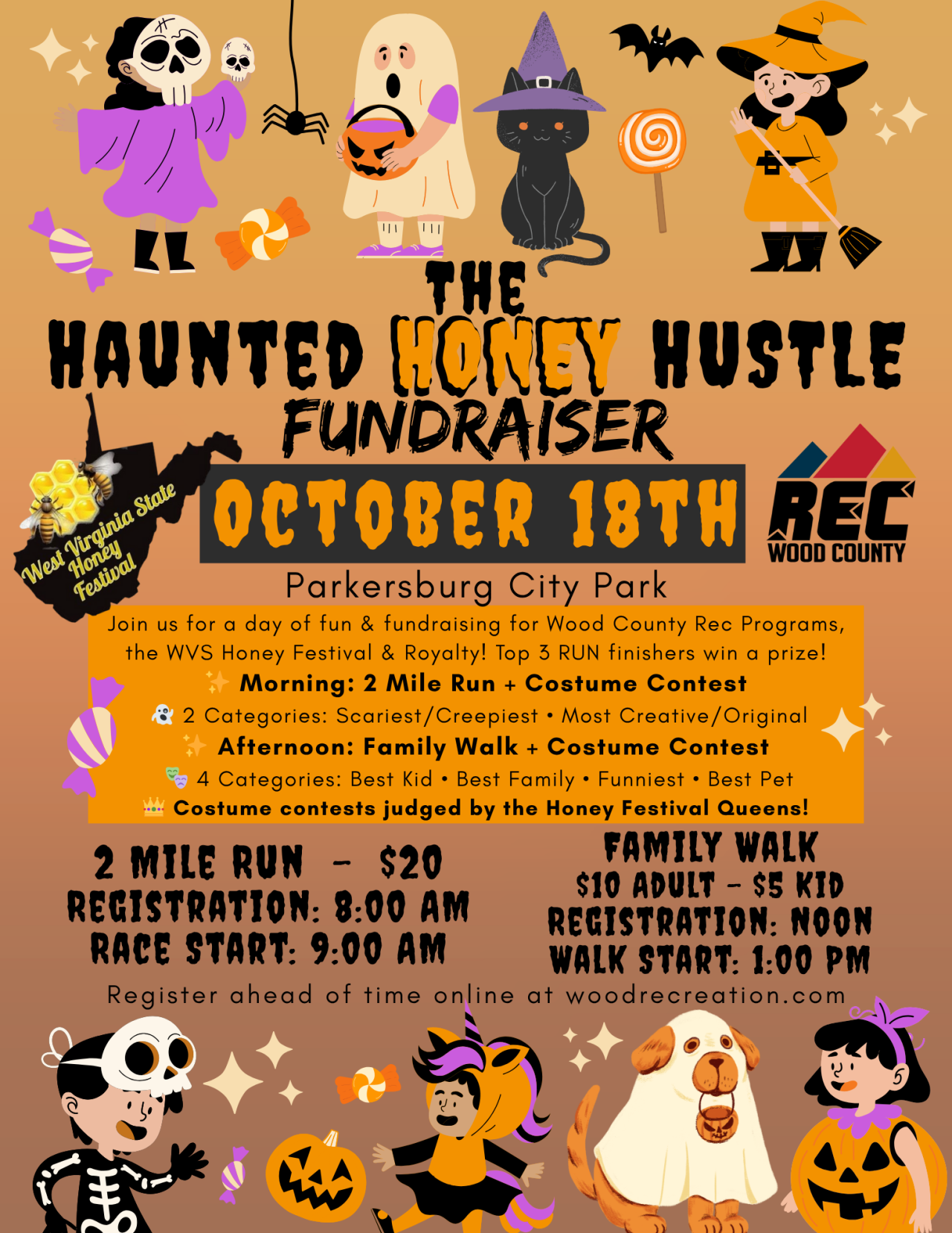 The Haunted Honey Hustle | Wood County Rec
